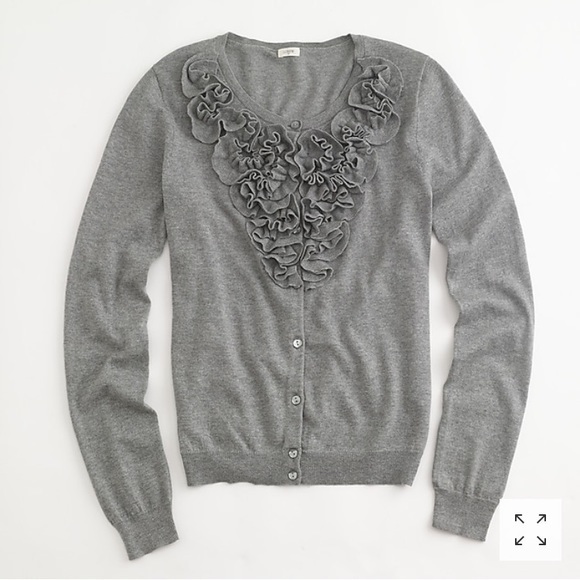 J. Crew Factory | Sweaters | Jcrew Factory Ruffle Celosia Cardigan | Poshmark